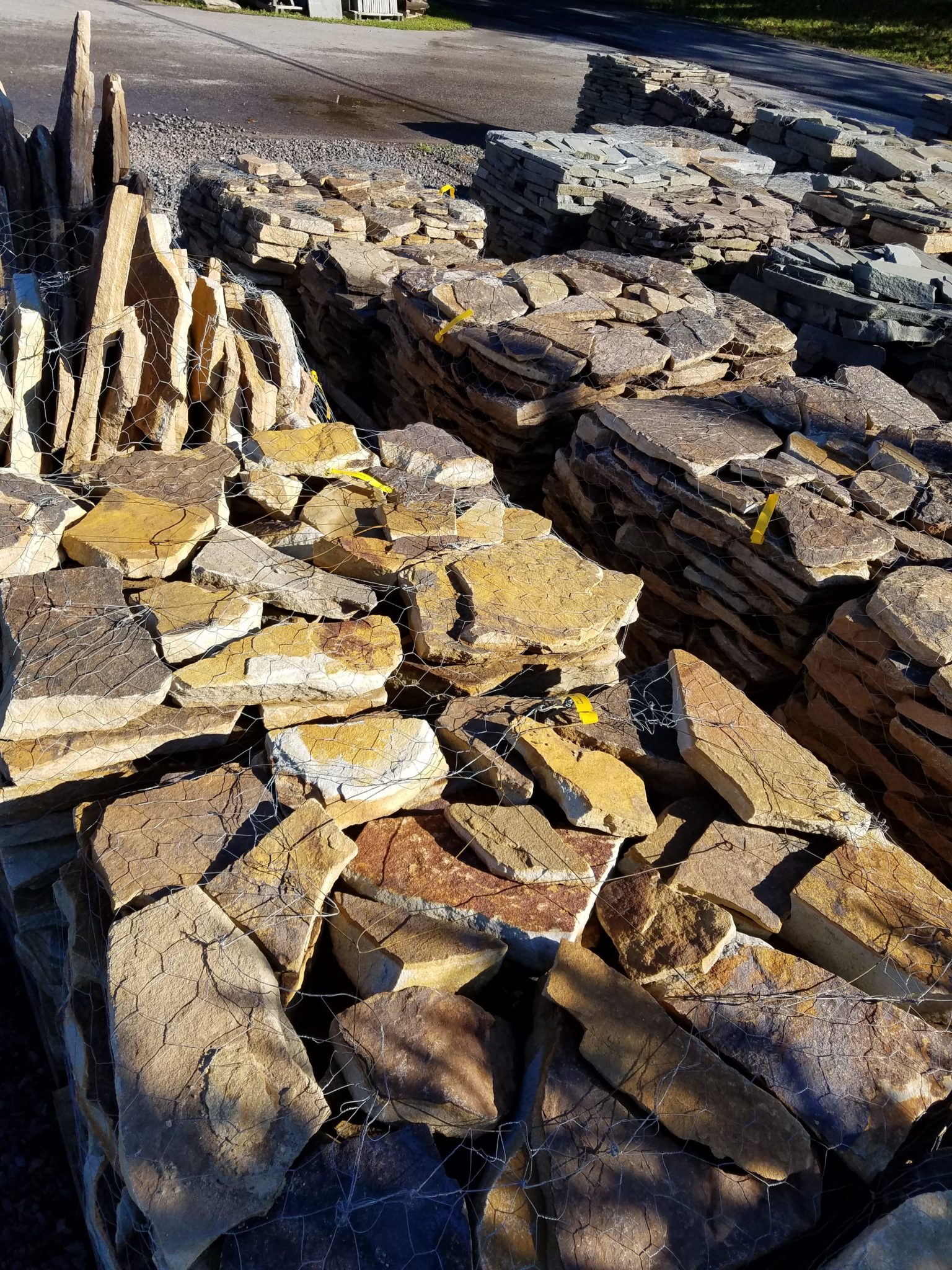 Restocked with palletized Stone - Conestoga Stone